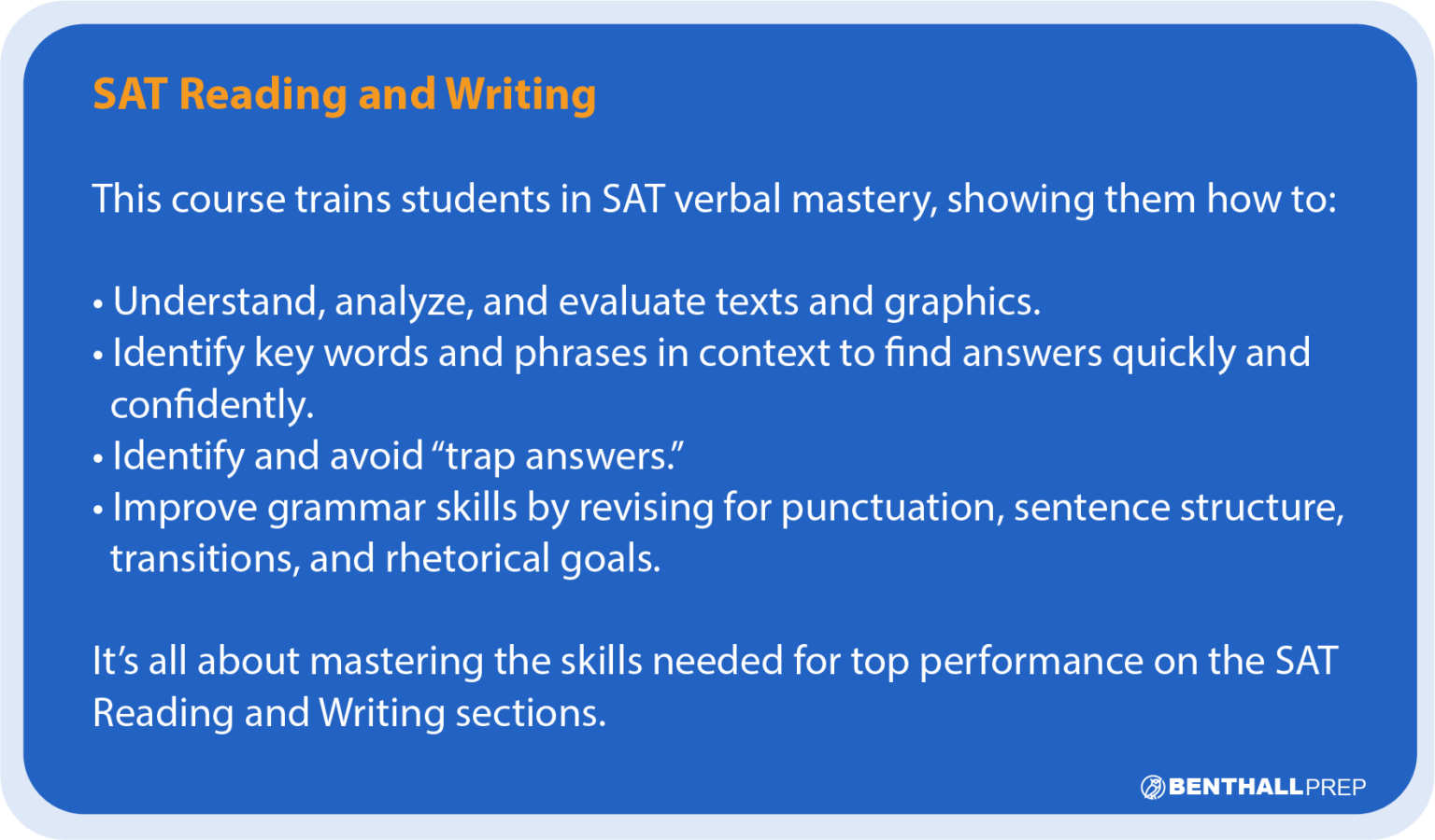 SAT Prep in Charlotte, NC - Benthall Test Prep